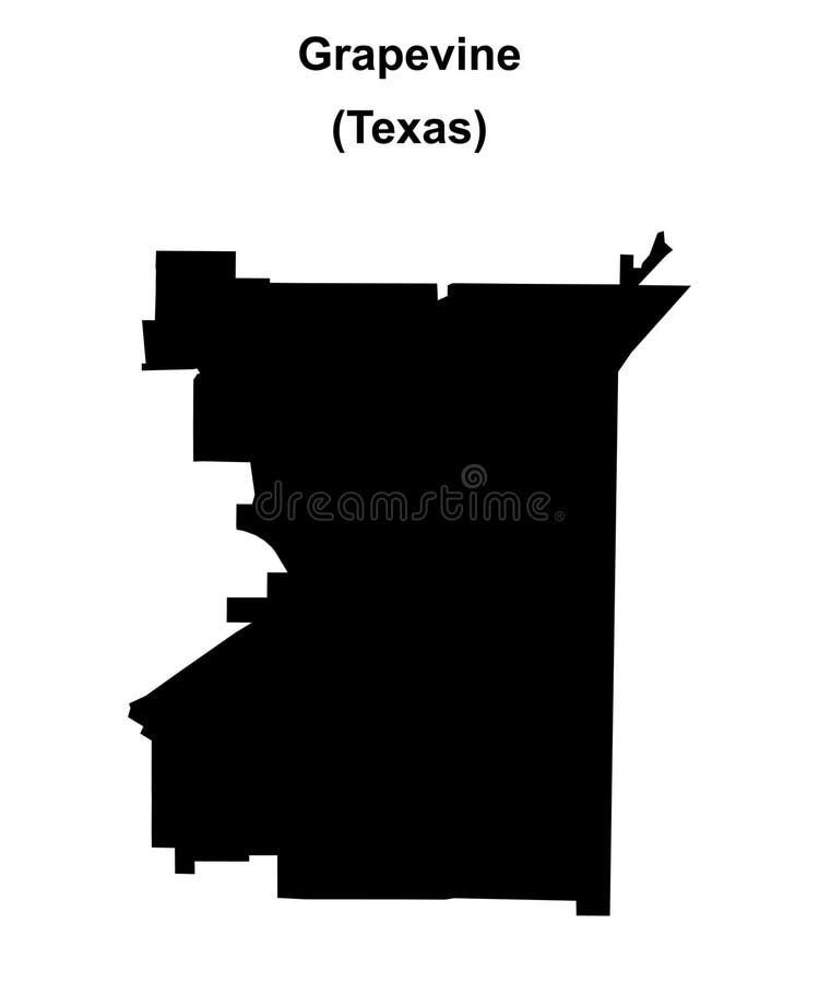 Grapevine outline map stock vector. Illustration of boundaries - 357645348