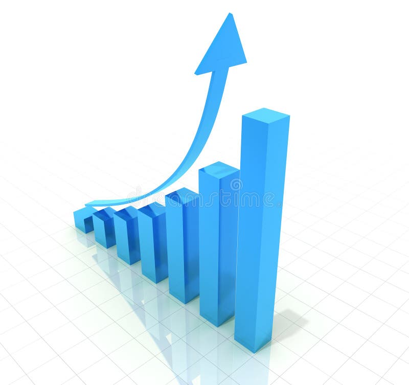 3d houses progress graph stock illustration. Illustration of increase ...