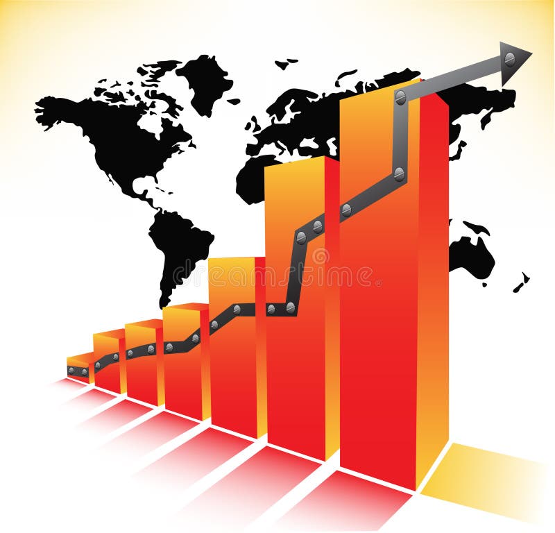 Hot Sales: Graph, Map, Globe Stock Illustration - Illustration of ...