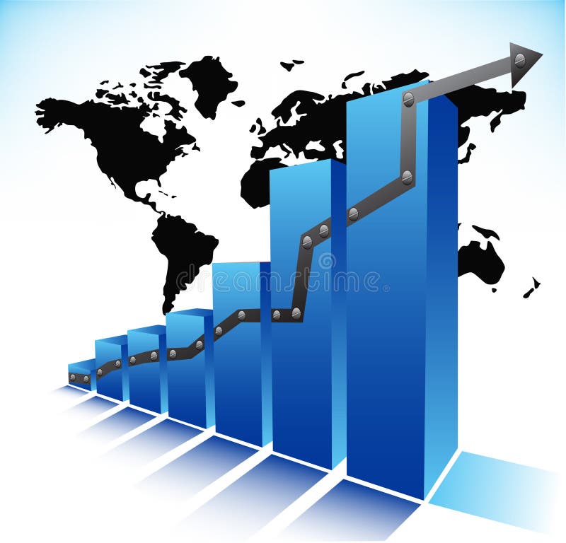 World business graph stock vector. Illustration of future - 4116642