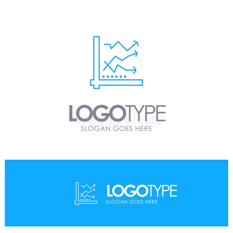 Graph, Analysis, Analytic, Analytics, Chart, Data Blue OutLine Logo ...