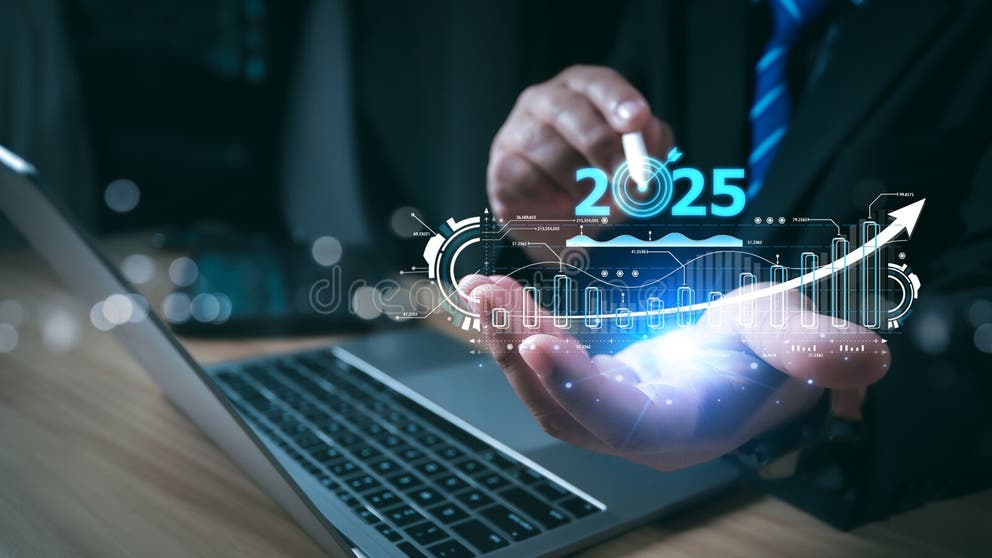 2025, Graph Analyst Working with Business, Concept Digital ...