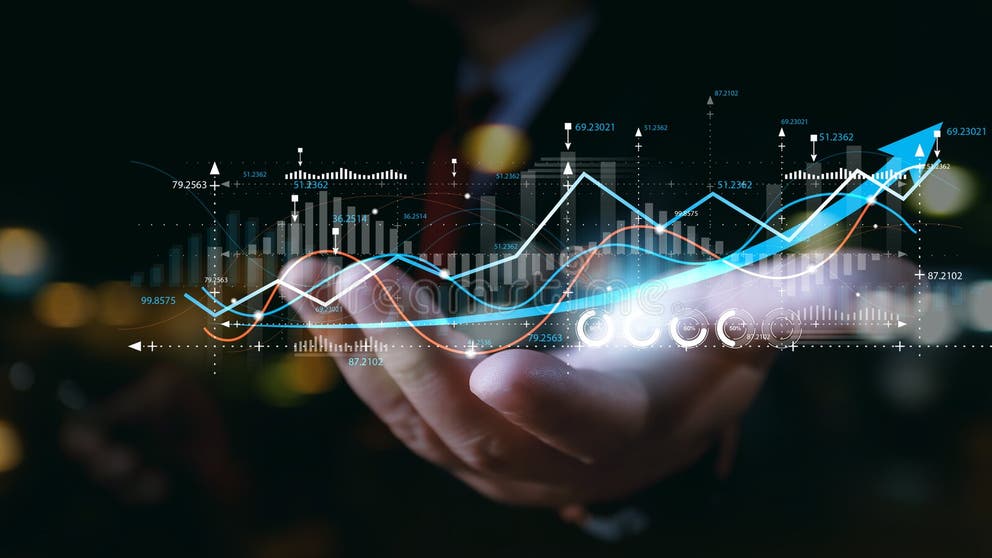 2025, Graph Analyst Working with Business, Concept Digital ...