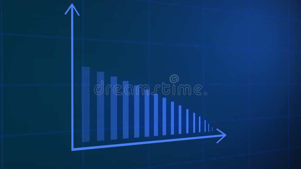 Graph Animation with a Growing Business. Stock Illustration ...