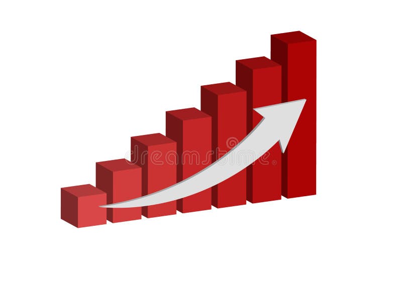 Rising arrow stock illustration. Illustration of growth - 2234034