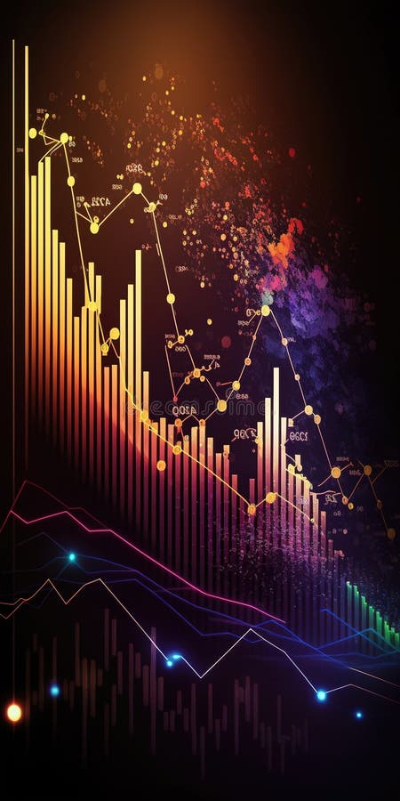 Graph with Arrow Chart Graph Stock Illustration - Illustration of graph ...