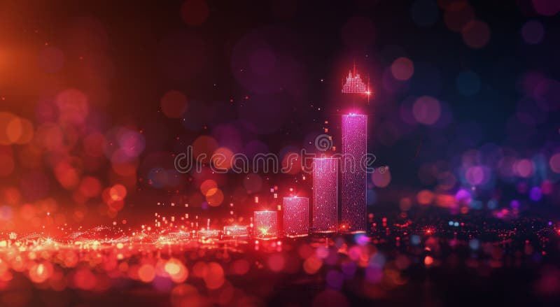 Graph with Arrows Background Stock Image - Image of finance ...