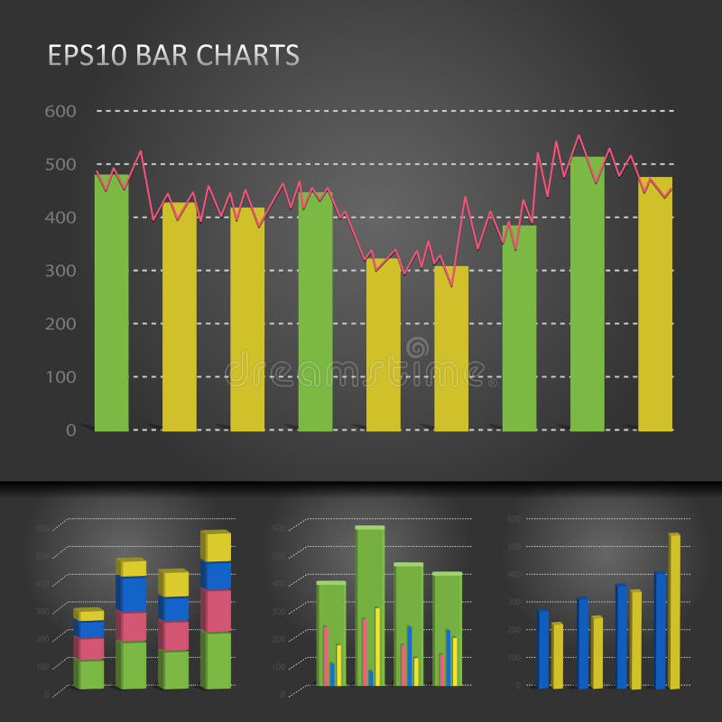 Graph bar chart stock vector. Illustration of infographic - 24791330