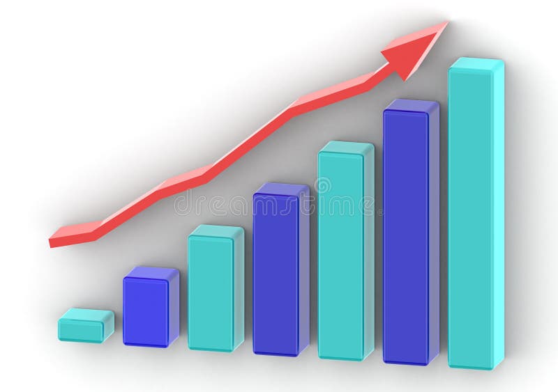 Bar Graph with Businessmen in Various Activity Stock Vector ...