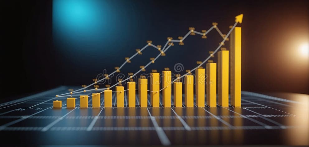 Graph or Block Diagram Shows the Increase or Decrease of Shares, Which ...