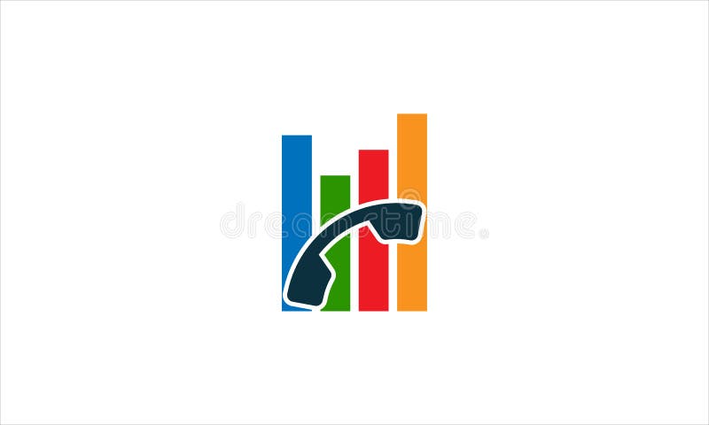 Graph Call Logo Icon Design Vector Illustration Stock Vector ...