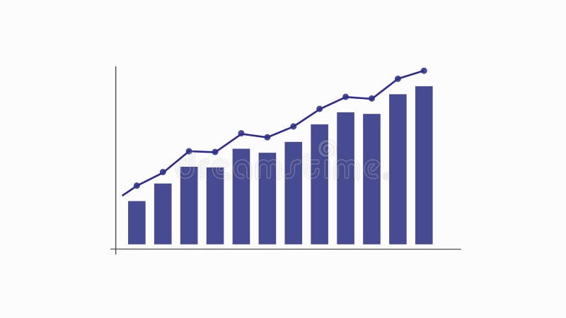 Graph Chart with Arrow and Dots, Video Animation Stock Video - Video of ...