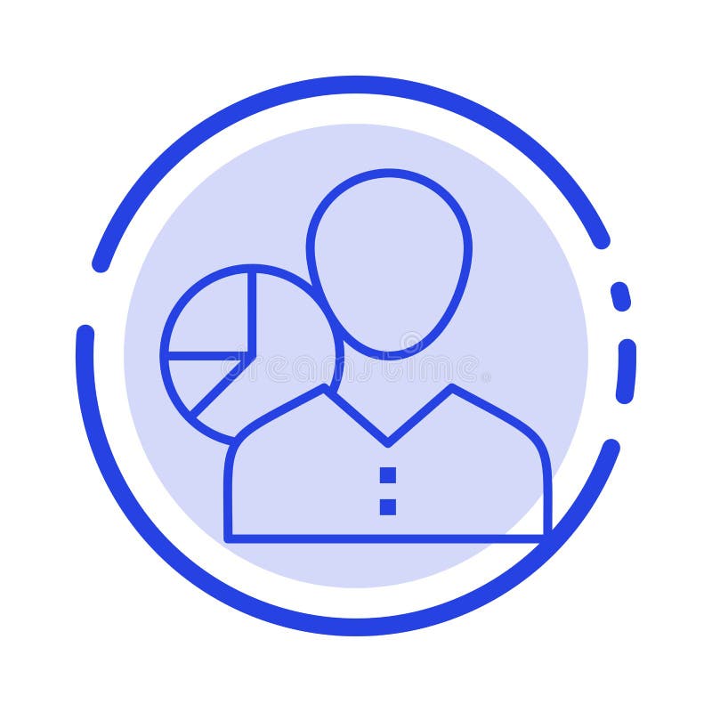 Graph, Chart, Data, Employee, Manager, Person, Statistics Blue Dotted ...