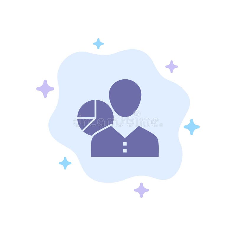 Graph, Chart, Data, Employee, Manager, Person, Statistics Blue Icon on ...