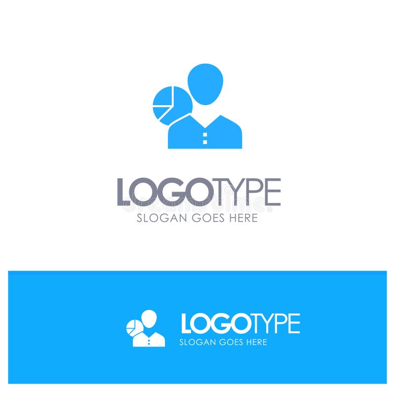 Graph, Chart, Data, Employee, Manager, Person, Statistics Blue Solid ...