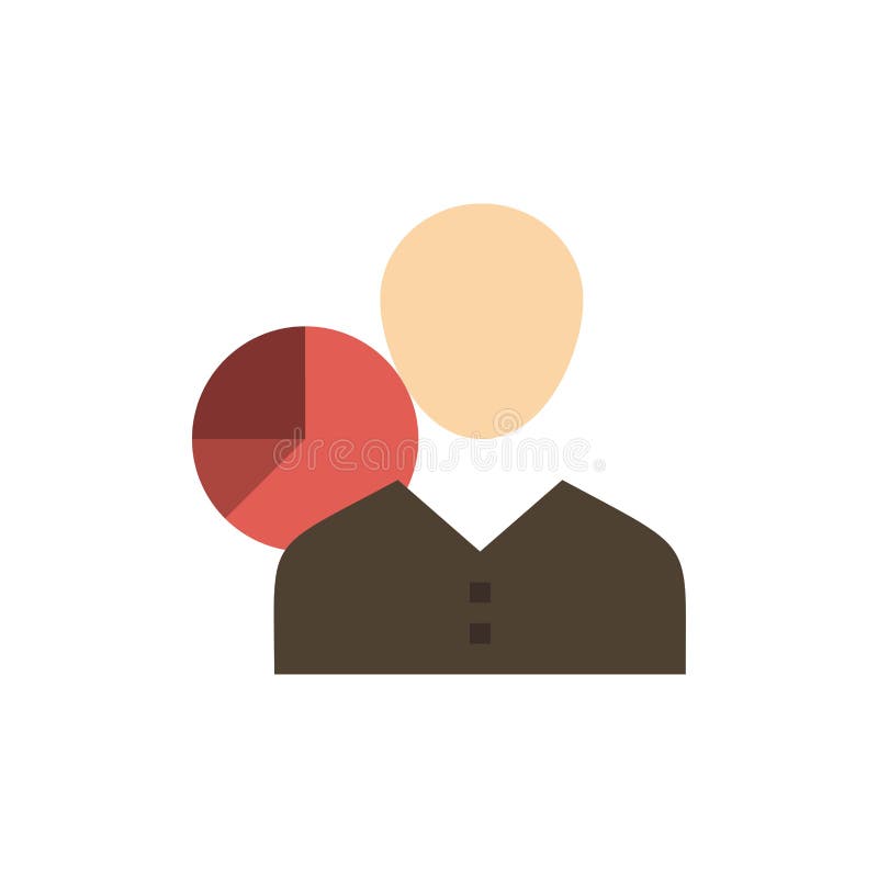 Graph, Chart, Data, Employee, Manager, Person, Statistics Flat Color ...