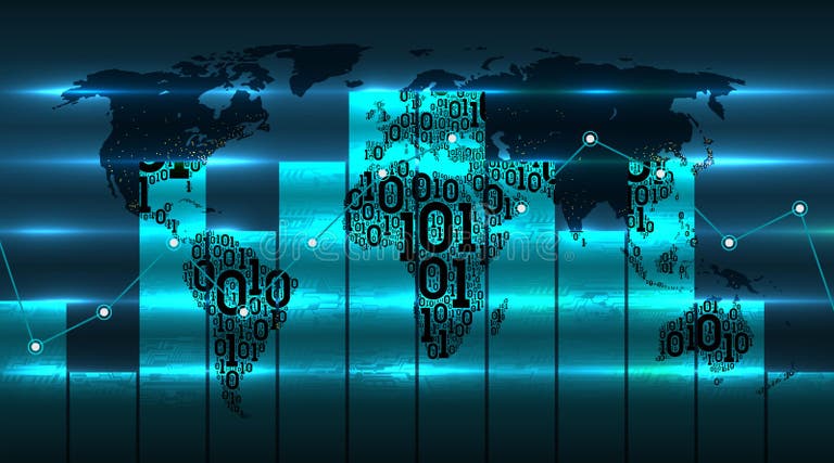 Digital Binary Code World Map Stock Illustrations – 6,590 Digital Binary Code World Map Stock ...