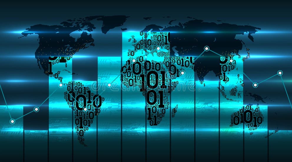 Digital Binary Code World Map Stock Illustrations – 6,590 Digital Binary Code World Map Stock ...