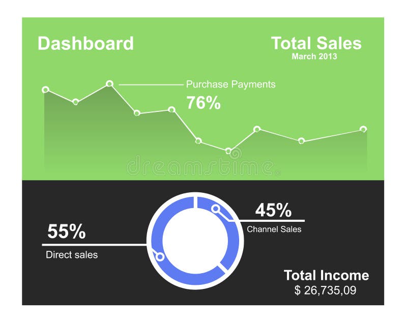 Graph chart in flat style stock vector. Illustration of grow - 110786335
