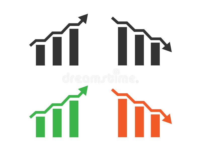 Up Down Finance Chart Arrows Stock Illustrations – 623 Up Down Finance ...
