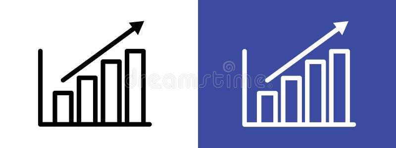 Graph Chart Icon Logo Sign Set Vector Outline Stock Vector ...