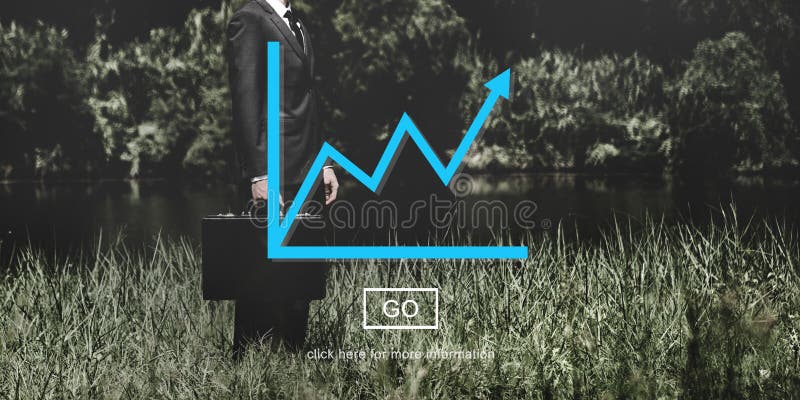 Graph Chart Increase Development Progress Concept Stock Photo - Image ...