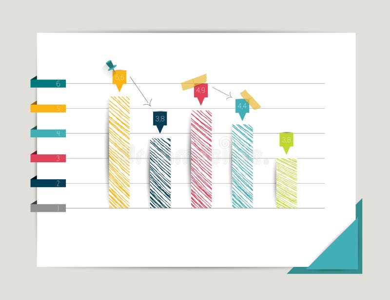 Graph, Chart. Infographic Elements. Stock Vector - Illustration of ...