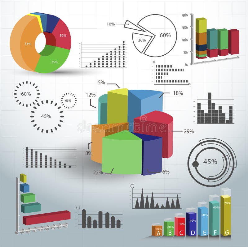 Graph Chart Percent - Illustration Modern Business Steps Infographics ...