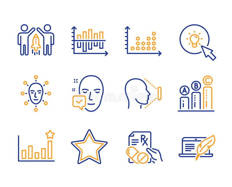 Graph Chart, Prescription Drugs and Face Accepted Icons Set ... Graph Chart, Prescription Drugs and Face Accepted Icons Set ...