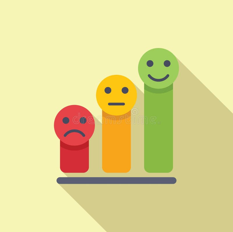 Graph Chart Satisfaction Level Icon Flat Vector. Normal Game Stock ...