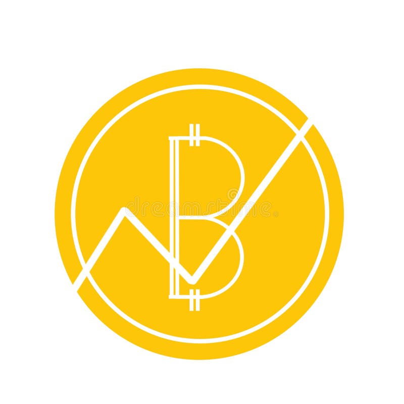 Bitcoin Icon. Crypto Currency. Stock Illustration - Illustration of ...