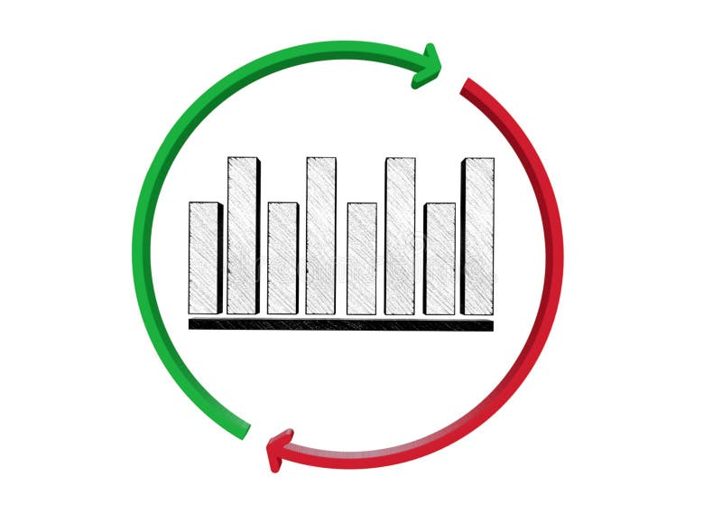 Graph Chart Sign Icon. Diagram Symbol Stock Illustration - Illustration ...