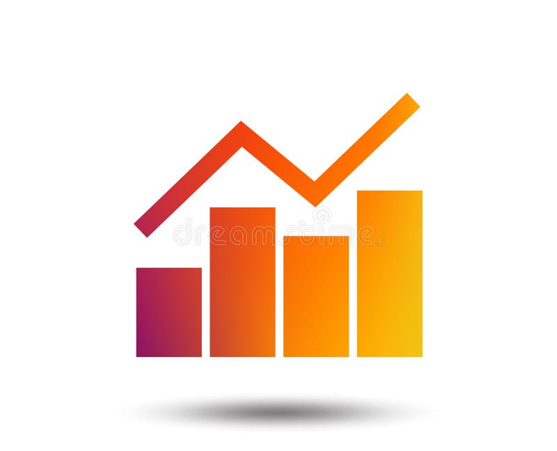 Graph Chart Sign Icon. Diagram Symbol Stock Vector - Illustration of ...
