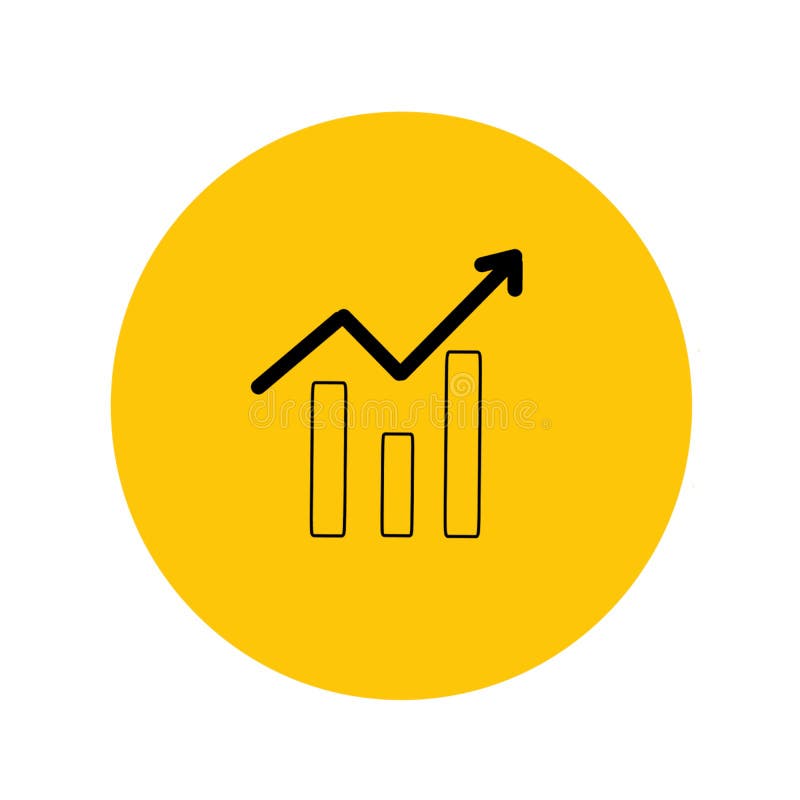 Graph Chart Sign Icon. Diagram Symbol Stock Illustration - Illustration ...