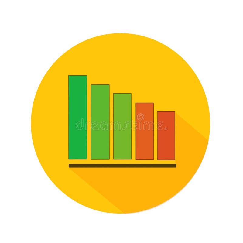 Graph Chart Sign Icon. Diagram Symbol Stock Illustration - Illustration ...