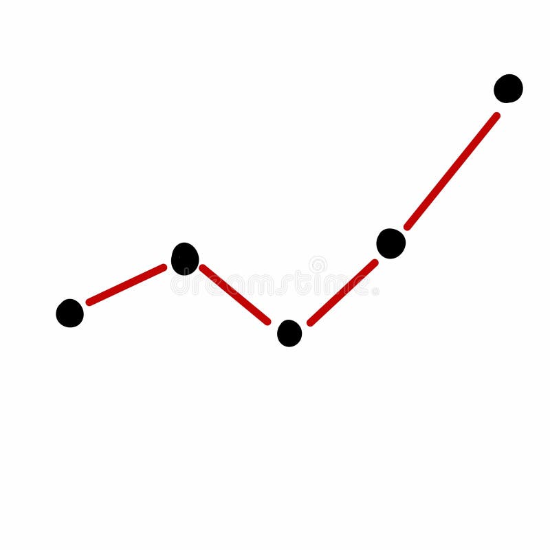 Graph Icon Illustration on White Background Stock Illustration ...