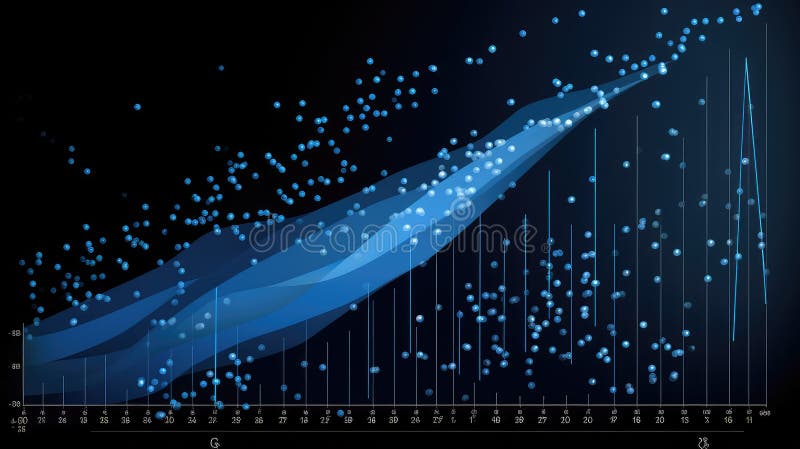 Graph charts blue stock illustration. Illustration of interpretation ...