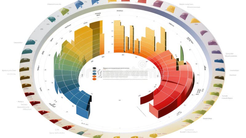 Graph circular data stock illustration. Illustration of neutral - 361801313