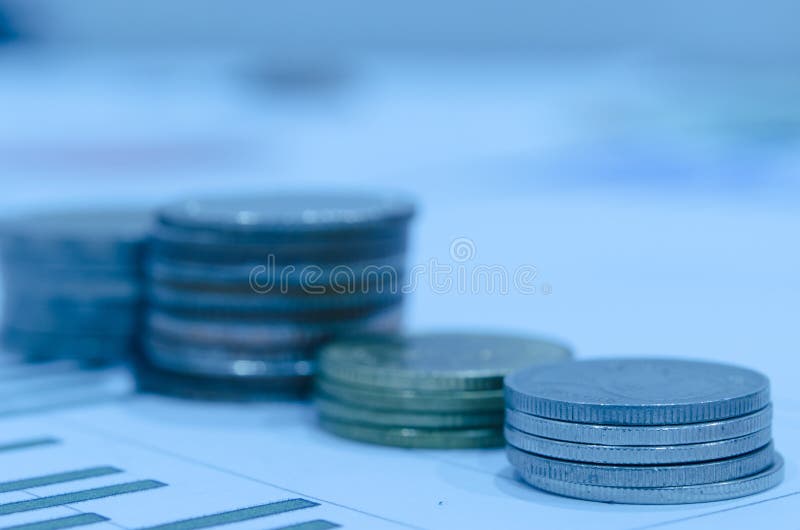 Graph and coins stock photo. Image of chart, concepts - 102081182
