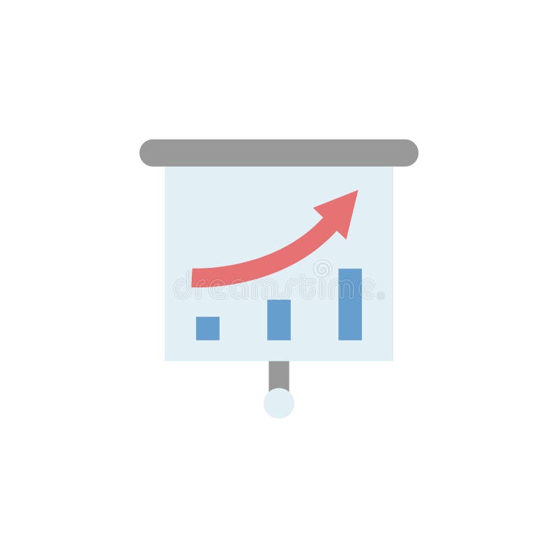 Graph Colored Icon. Simple Colored Element Illustration. Graph Concept ...