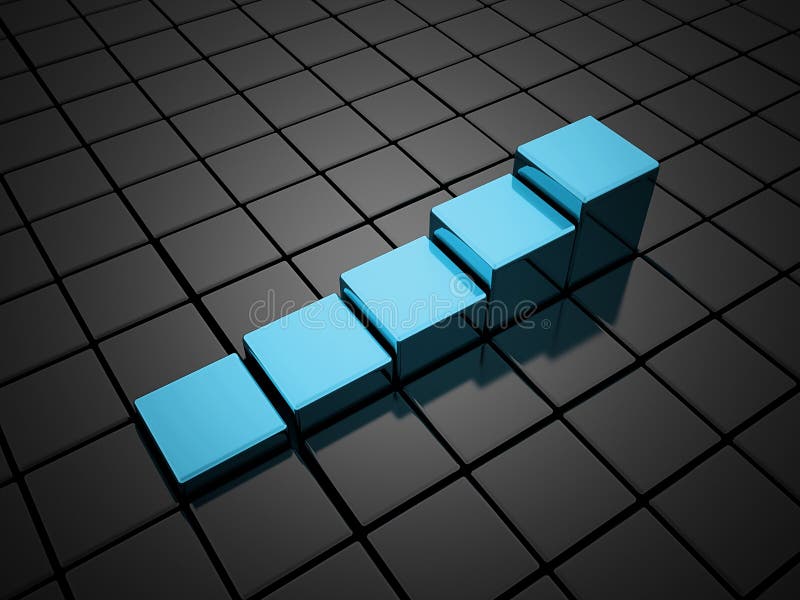 Graph concept blue stock illustration. Illustration of graph - 42159449