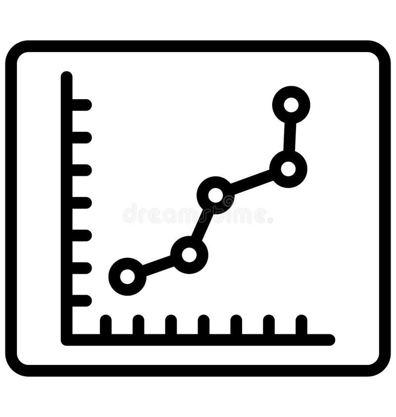Graph, Connectivity, Internet Share Isolated Vector Icon that Can Be ...