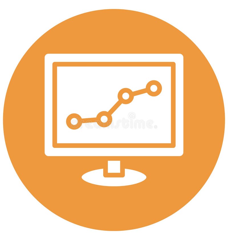 Graph, Connectivity, Internet Share Isolated Vector Icon that Can Be ...