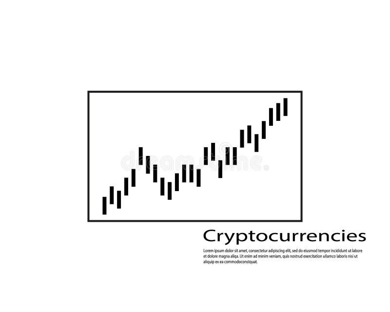 Graph of Cryptocurrency. Graphics and Analytics of Cryptography Stock ...