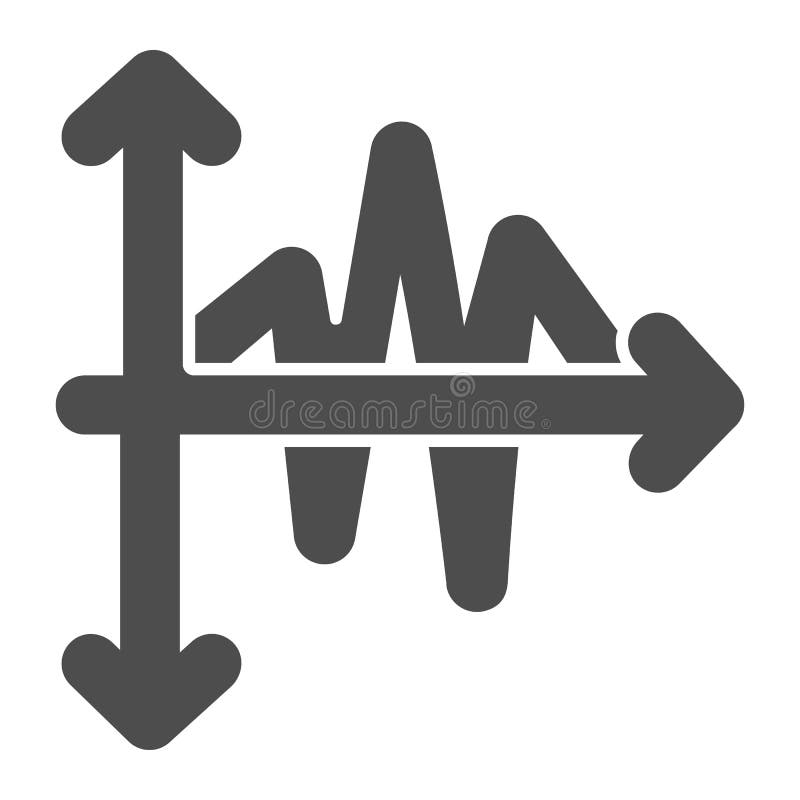 Graph with Curve Line Solid Icon, Diagram Concept, Incline and Decline ...