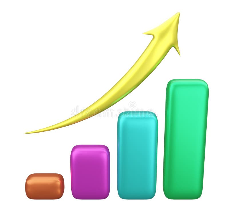 Graph 3D Icon Transparent Illustration Stock Image - Illustration of ...