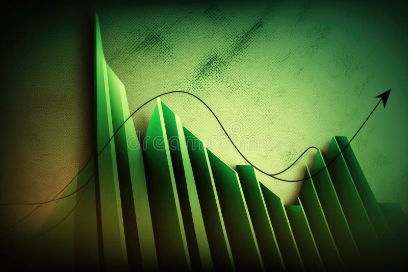 A Graph Depicting Financial Growth and Prosperity, with a Sharp and ...