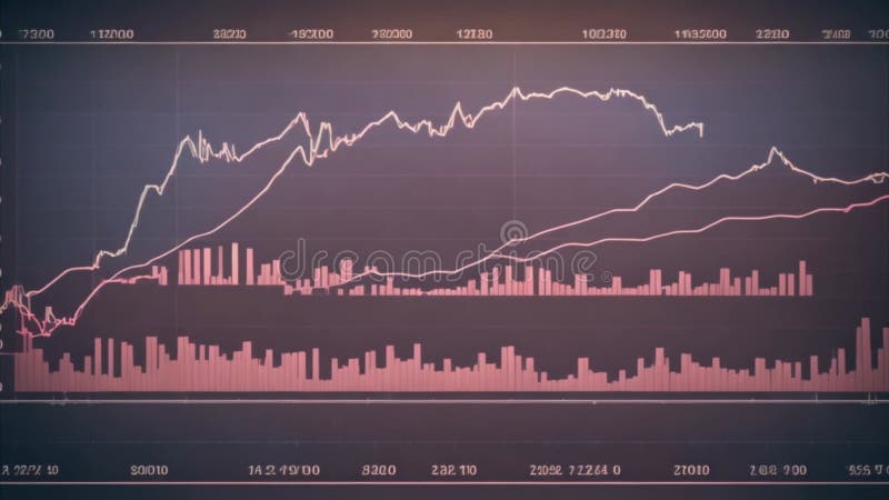 Financial Market Graph Analysis Stock Video - Video of fluctuation ...