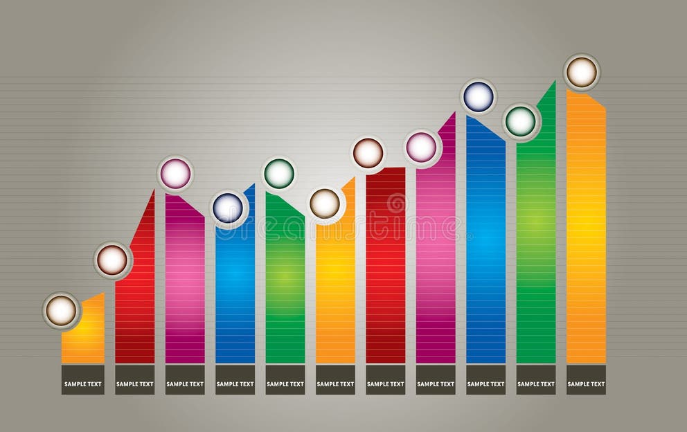 Graph of development stock vector. Illustration of rated - 28376575