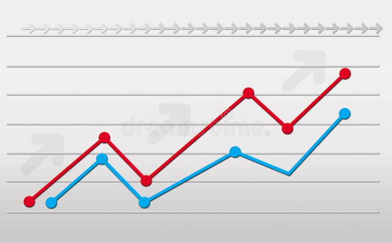 Graph of development stock illustration. Illustration of quoted - 5643739